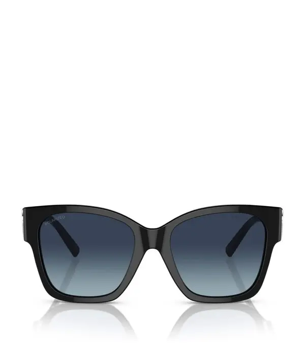 Tiffany & Co. Acetate Square Oversized Sunglasses - Black