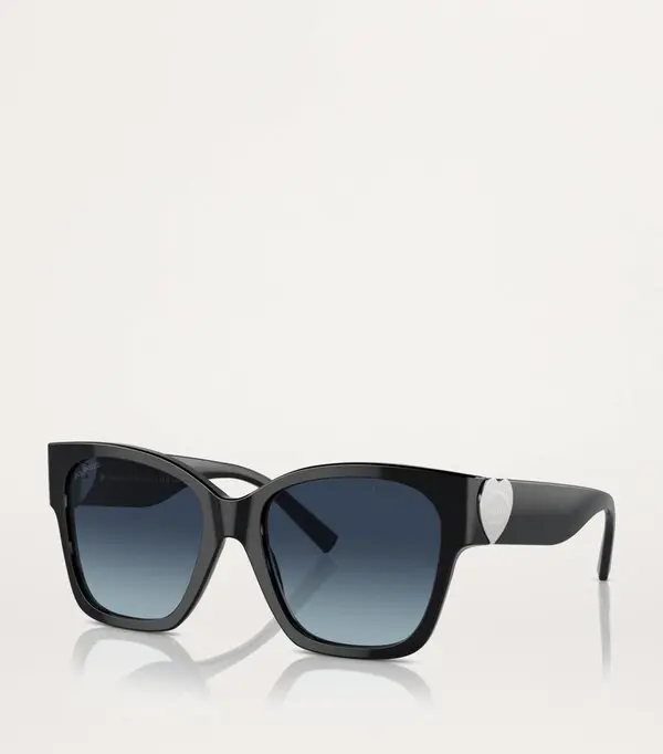 Tiffany & Co. Acetate Square Oversized Sunglasses - Black