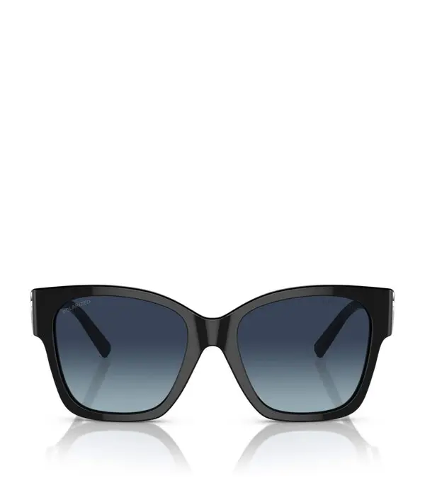 Tiffany & Co. Acetate Square Oversized Sunglasses - Black