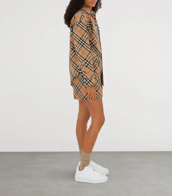 Burberry Cotton Check Shirt - Beige