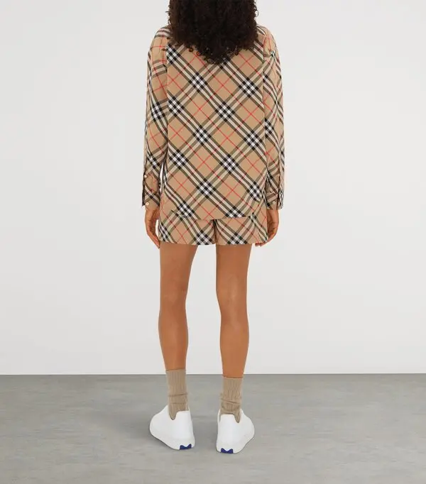 Burberry Cotton Check Shirt - Beige