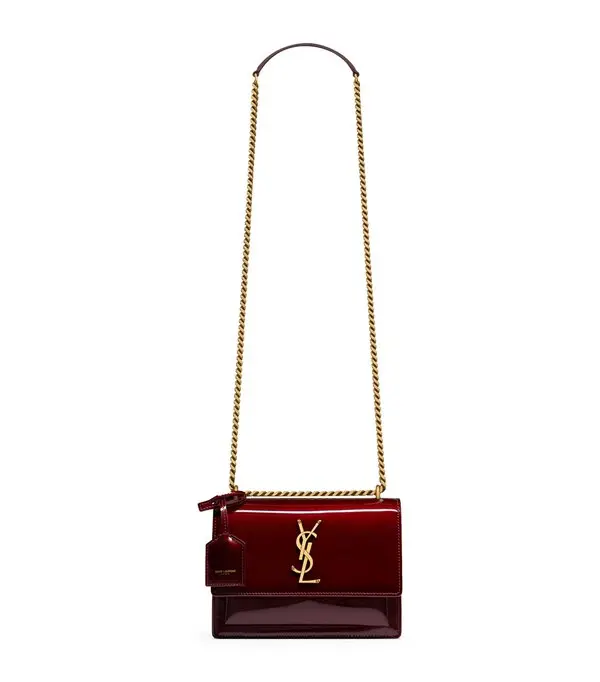 Saint Laurent Small Sunset Shoulder Bag - Red
