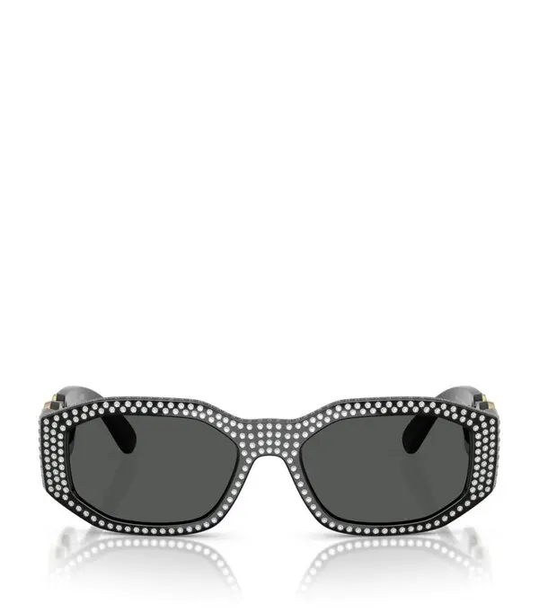 Versace Embellished Sunglasses - Black