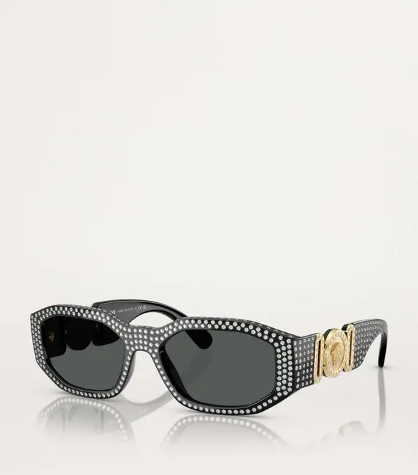 Versace Embellished Sunglasses - Black