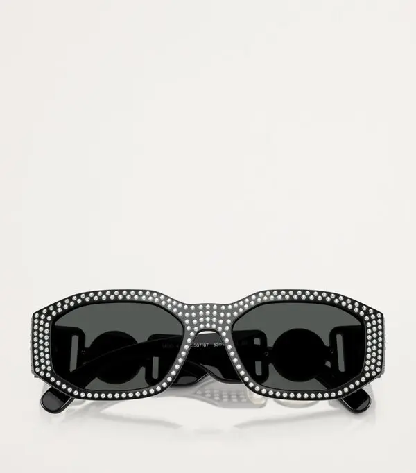 Versace Embellished Sunglasses - Black