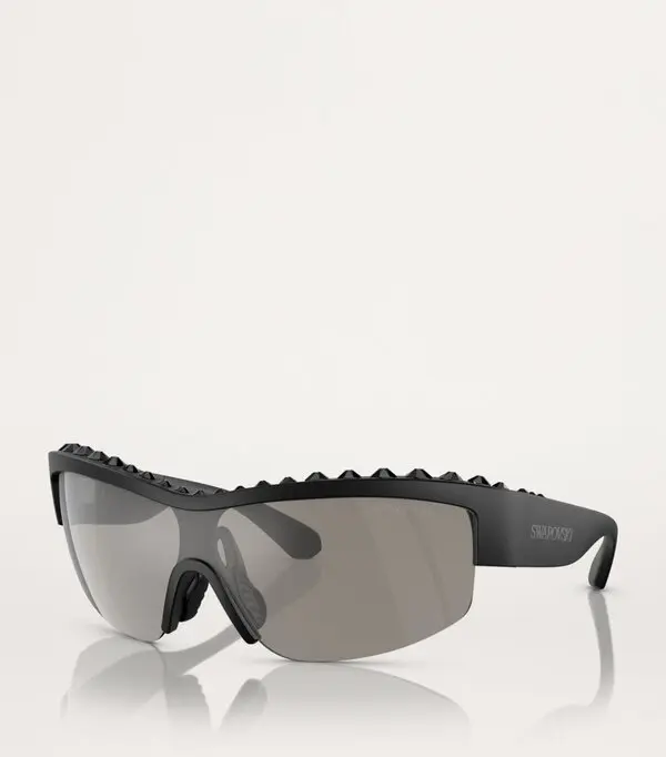 SWAROVSKI Embellished Sk6014 Sunglasses - Black