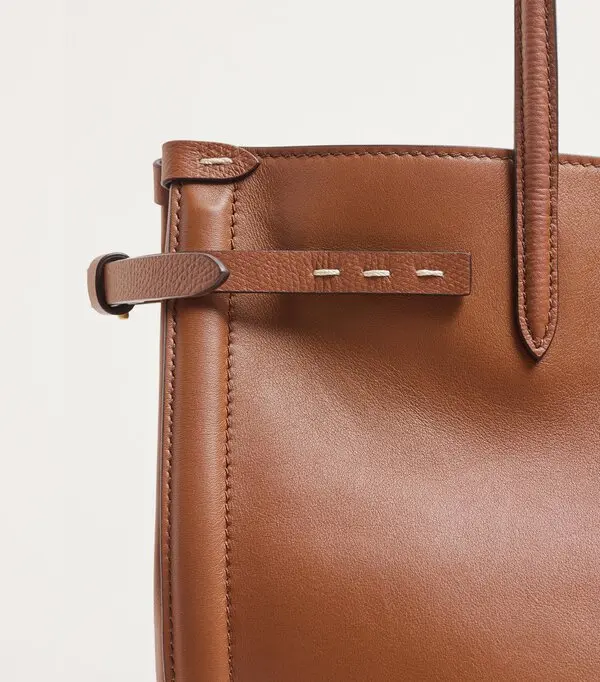 Valentino Garavani Medium Leather Antibes Top-handle Bag - Brown