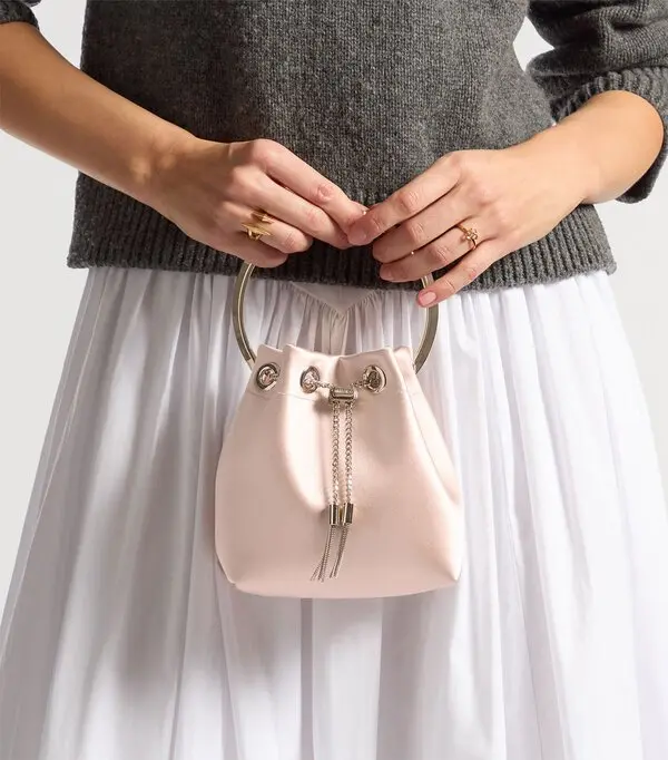 JIMMY CHOO Bon Bon Top-handle Bag - Nude