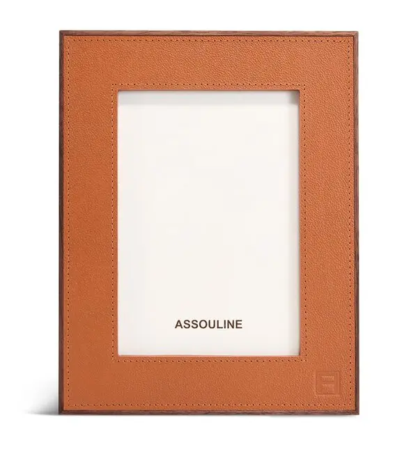 Assouline Leather Heritage Frame - Brown