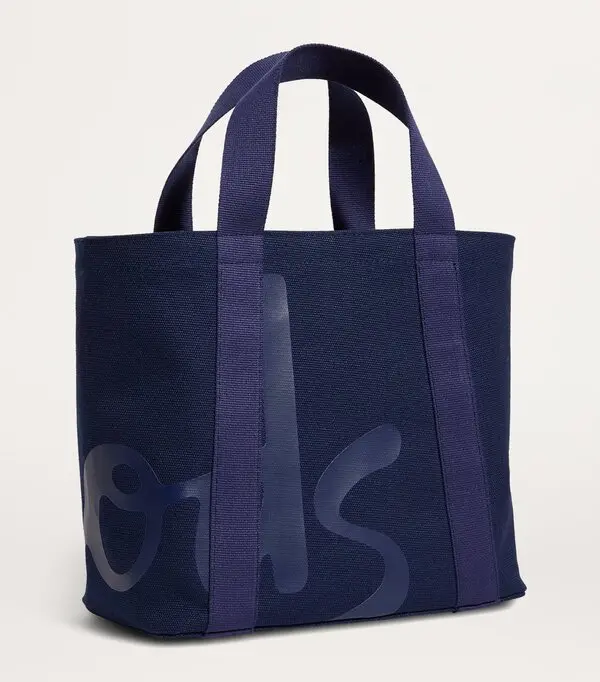 Harrods Mini Logo Tote Bag - Navy