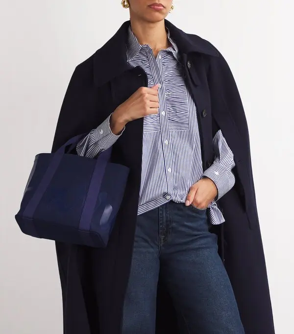 Harrods Mini Logo Tote Bag - Navy