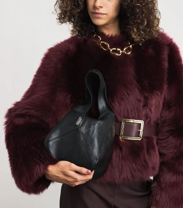 Chloé Small Leather Bucket Bag - Black