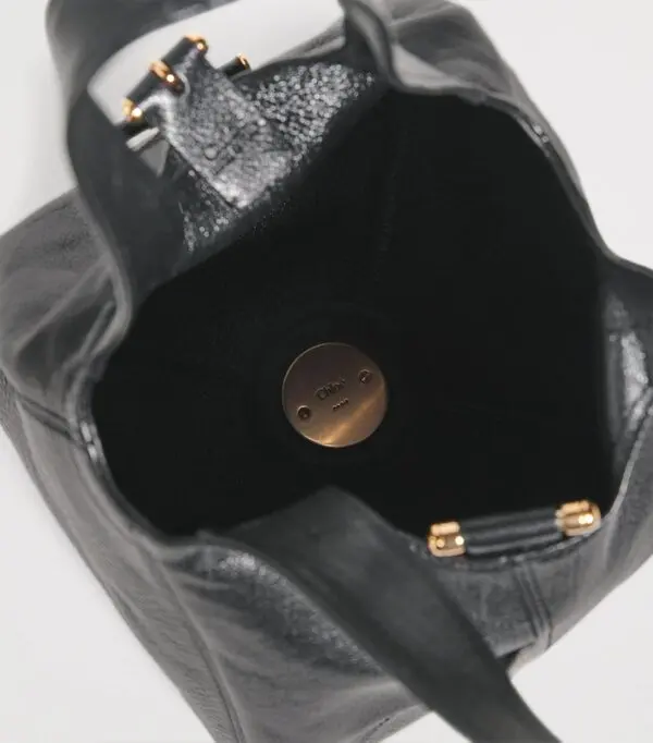 Chloé Small Leather Bucket Bag - Black