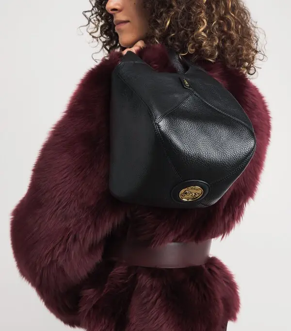 Chloé Small Leather Bucket Bag - Black
