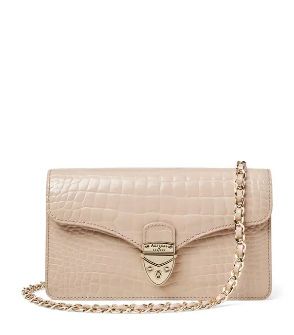 ASPINAL OF LONDON Mayfair Clutch Bag - Neutral