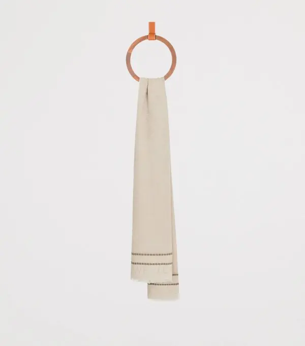 Loewe X Paula's Ibiza Cotton Anagram Jacquard Pareo - Beige