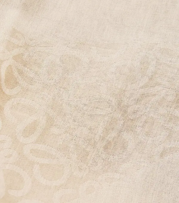 Loewe X Paula's Ibiza Cotton Anagram Jacquard Pareo - Beige