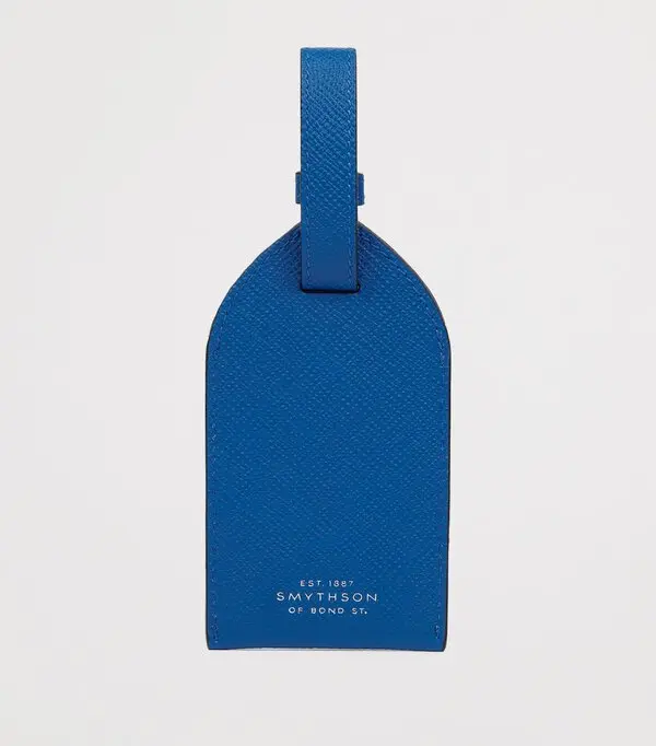 Smythson Panama Leather Luggage Tag