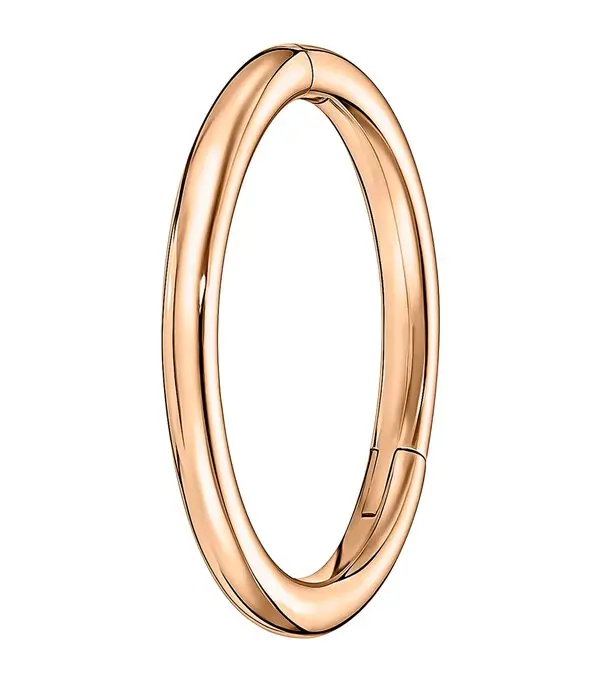 MARIA TASH Gold Single Hoop Earring - Rose Gold