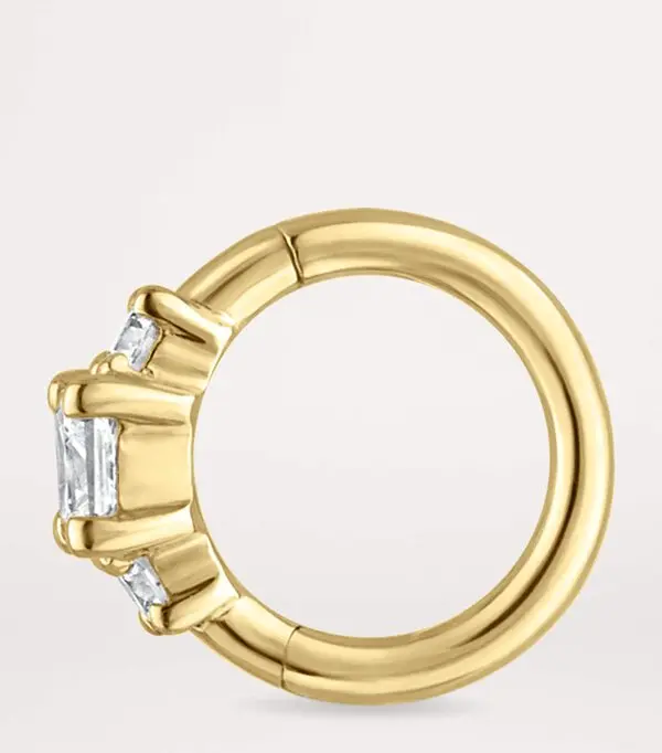 MARIA TASH Diamond Princess Single Hoop Earring