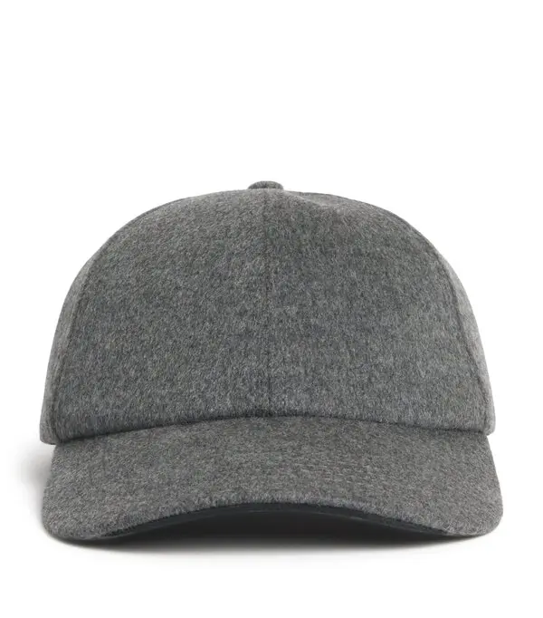 Sease Cashmere Baseball Cap - Grey