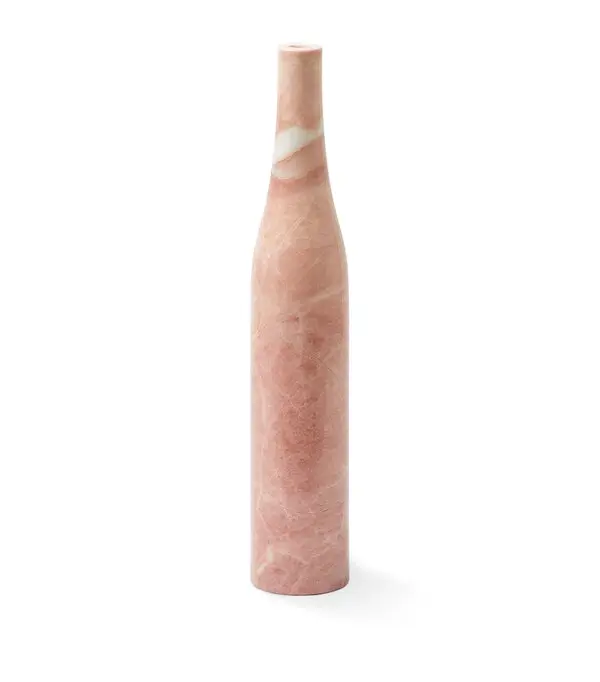POLSPOTTEN Marble Heritage Bottle Candle Holder - Pink