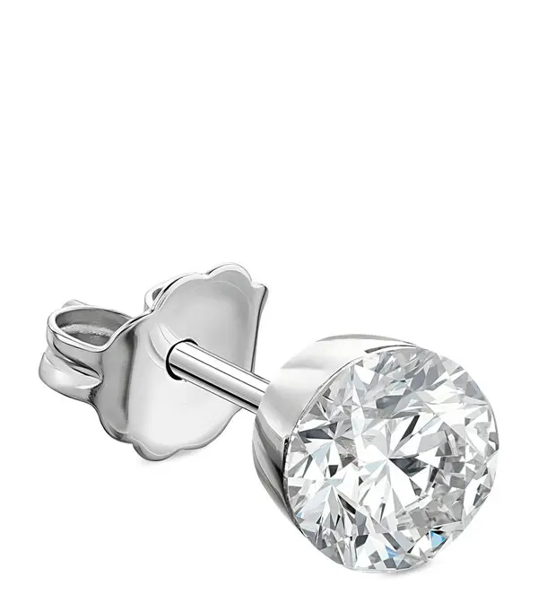 MARIA TASH Diamond Single Stud Earring - White