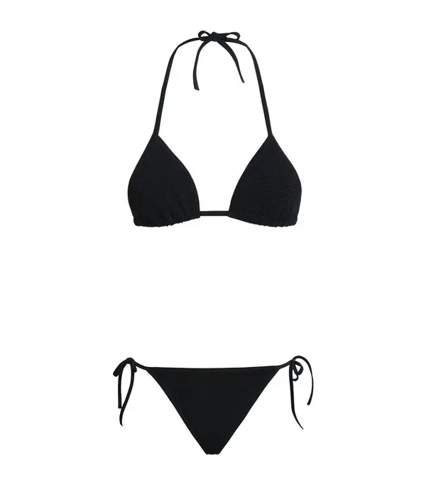 Hunza G Gina Triangle Bikini - Black