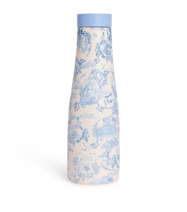 Harrods Toile Water Bottle - Blue