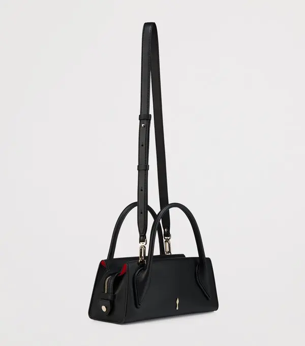 CHRISTIAN LOUBOUTIN Venus Mini Leather Crossbody Bag - Black