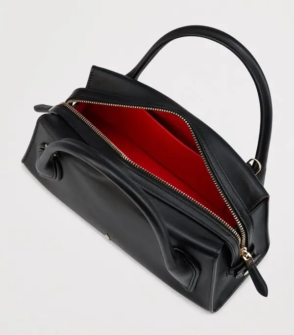CHRISTIAN LOUBOUTIN Venus Mini Leather Crossbody Bag - Black