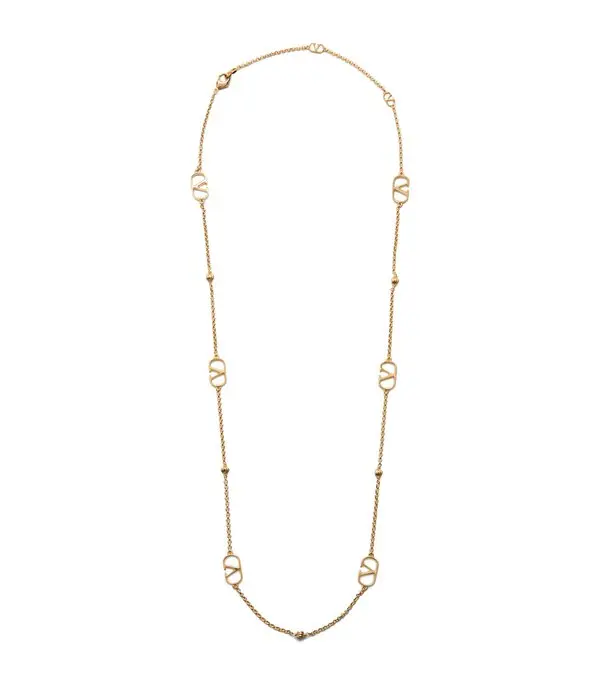 Valentino Garavani Vlogo Signature Necklace - Gold
