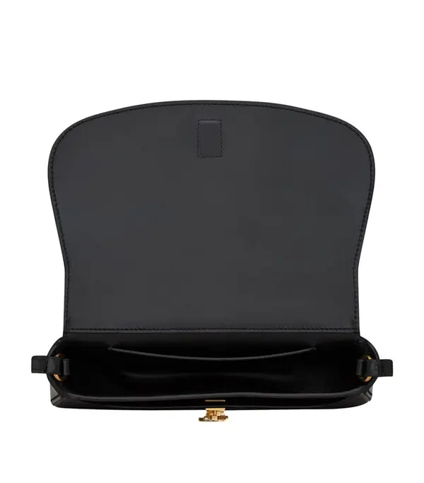 Saint Laurent Mini Leather Voltaire Shoulder Bag - Black