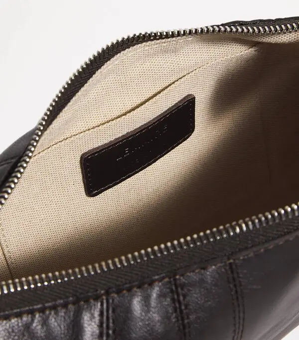 LEMAIRE Small Nappa Leather Croissant Bag - Brown