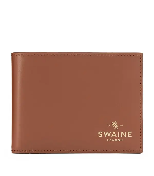 SWAINE Leather Bifold Wallet - Brown