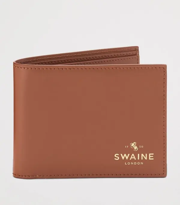 SWAINE Leather Bifold Wallet - Brown