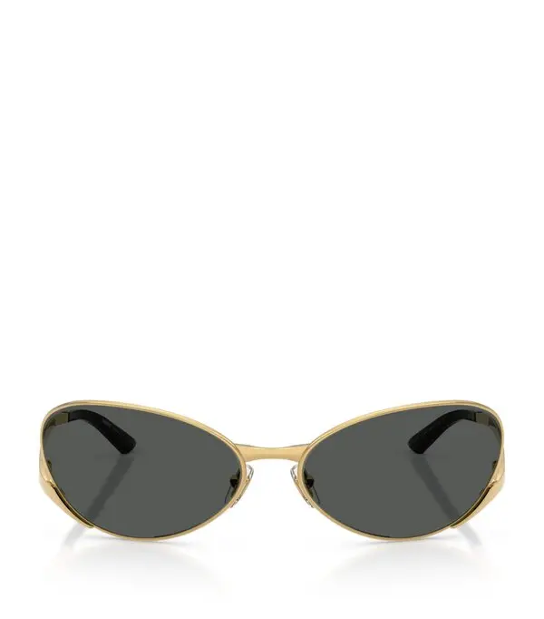 Versace Oval Sunglasses - Gold