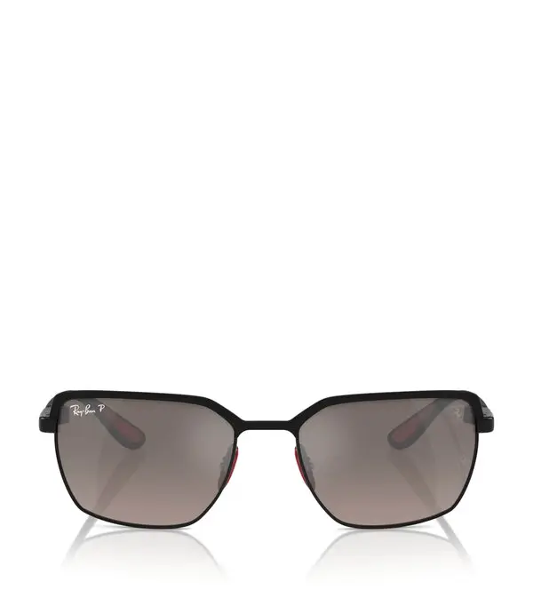 Ray-ban X Scuderia Ferrari Rb3743m Collection Sunglasses - Black