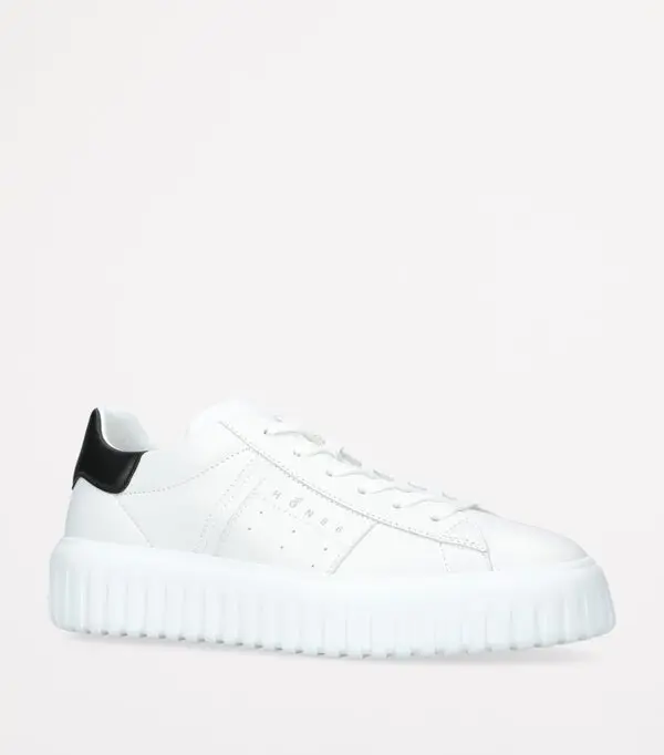 Hogan Leather H-stripes Sneakers - White