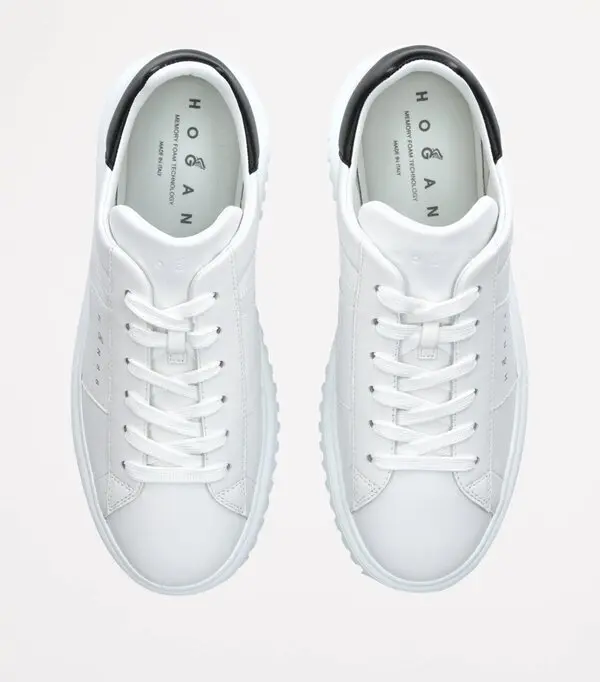 Hogan Leather H-stripes Sneakers - White