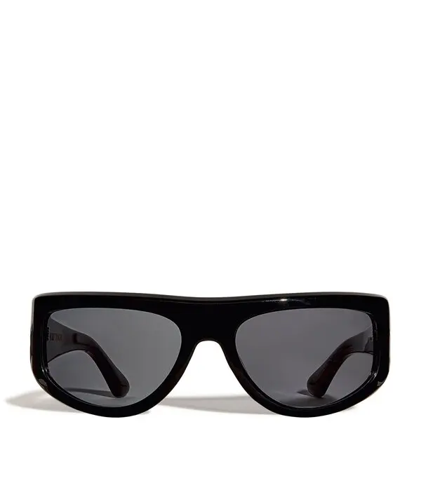 PORT TANGER Rectangular Fayaz Sunglasses - Black