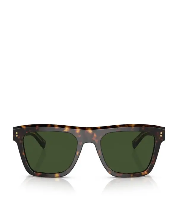 Dolce & Gabbana Acetate Square Domenico Sunglasses - Brown