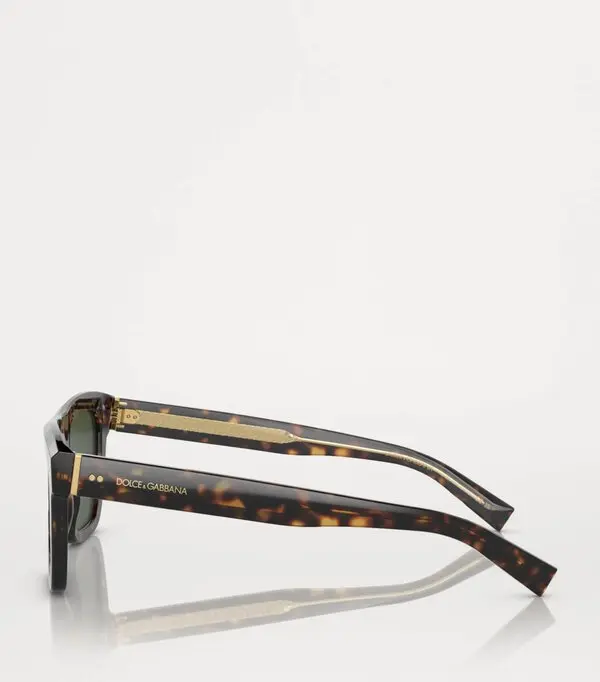 Dolce & Gabbana Acetate Square Domenico Sunglasses - Brown