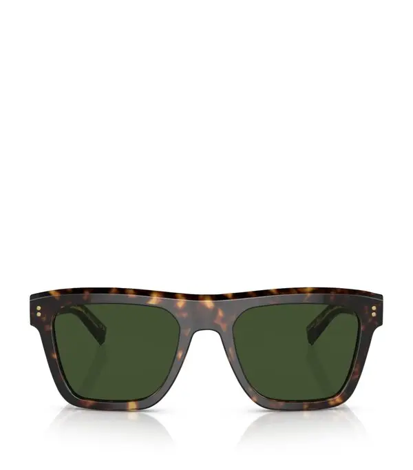 Dolce & Gabbana Acetate Square Domenico Sunglasses - Brown