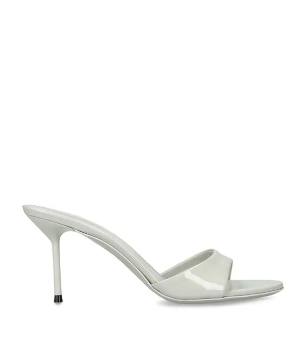 Paris Texas Patent Leather Lidia Mules 70 - Grey