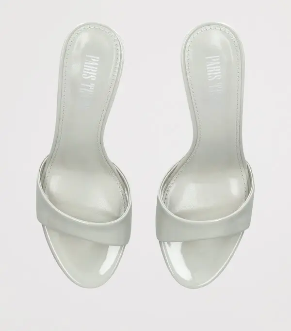 Paris Texas Patent Leather Lidia Mules 70 - Grey