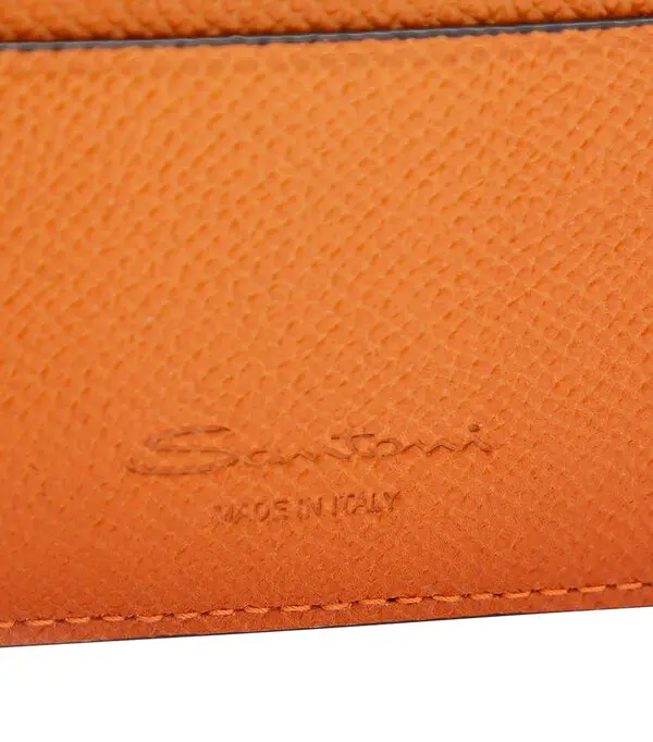Santoni Leather Card Holder