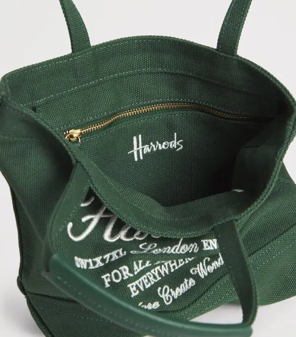 Harrods Embroidered Logo Tote