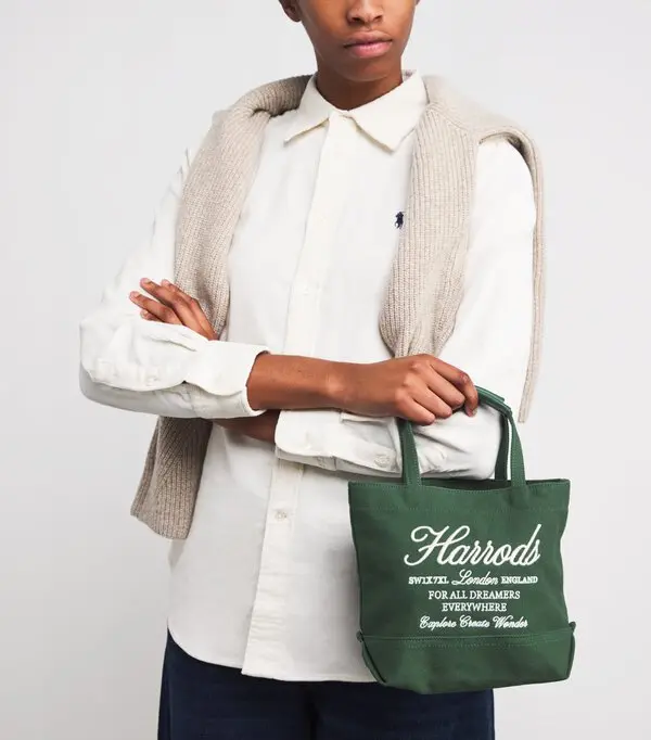 Harrods Embroidered Logo Tote