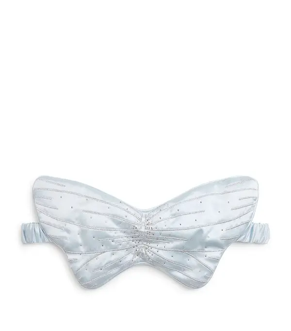 MANITO Silk Butterfly Eye Mask - Blue